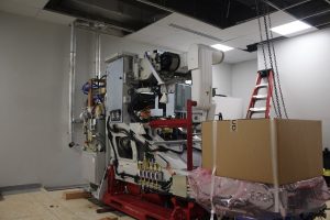 Installation of a truebeam radiotherapy machine underway at UCI