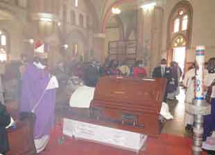 Former Kampala archdiocese chancellor Kimbowa laid to rest