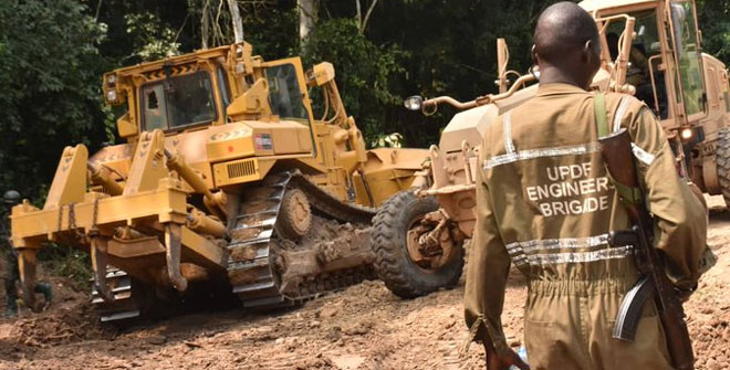 UPDF starts road works to ease offensive against ADF