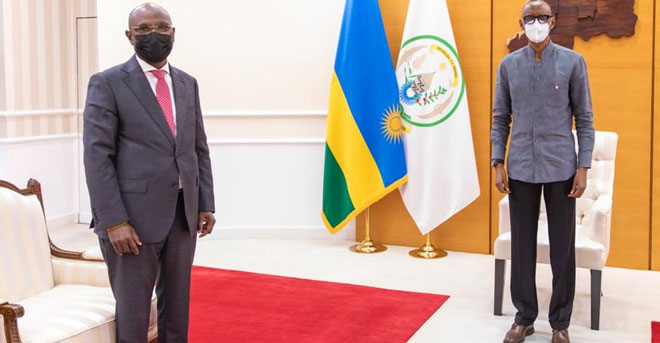 Ambassador Ayebare in Kigali with special message