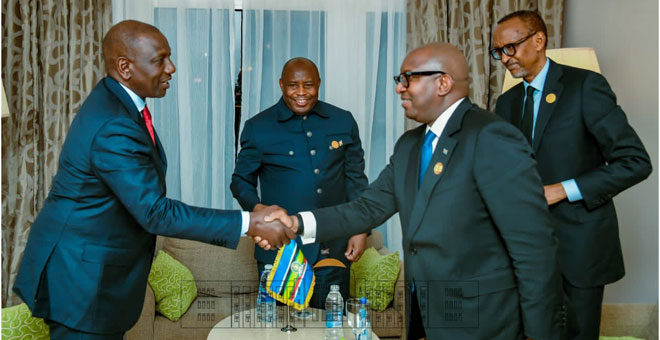 EAC SUMMIT: Rwanda's Kagame meets DRC Prime Minister