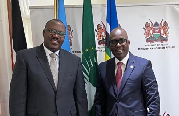 Uganda’s Foreign Affairs PS Bagiire, and Kenyan counterpart meet in Nairobi