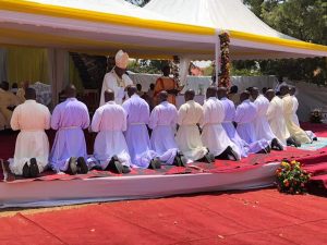 Archbishop Lambert ordains 11 priests, 13 deacons at Nyamitanga