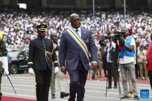 Felix Tshisekedi sworn in as DR Congo president for new term