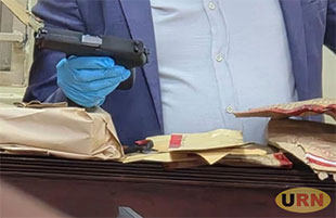 Pistol allegedly used in Katanga case presented in court