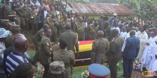13 gun salute as Major General Sande is laid to rest